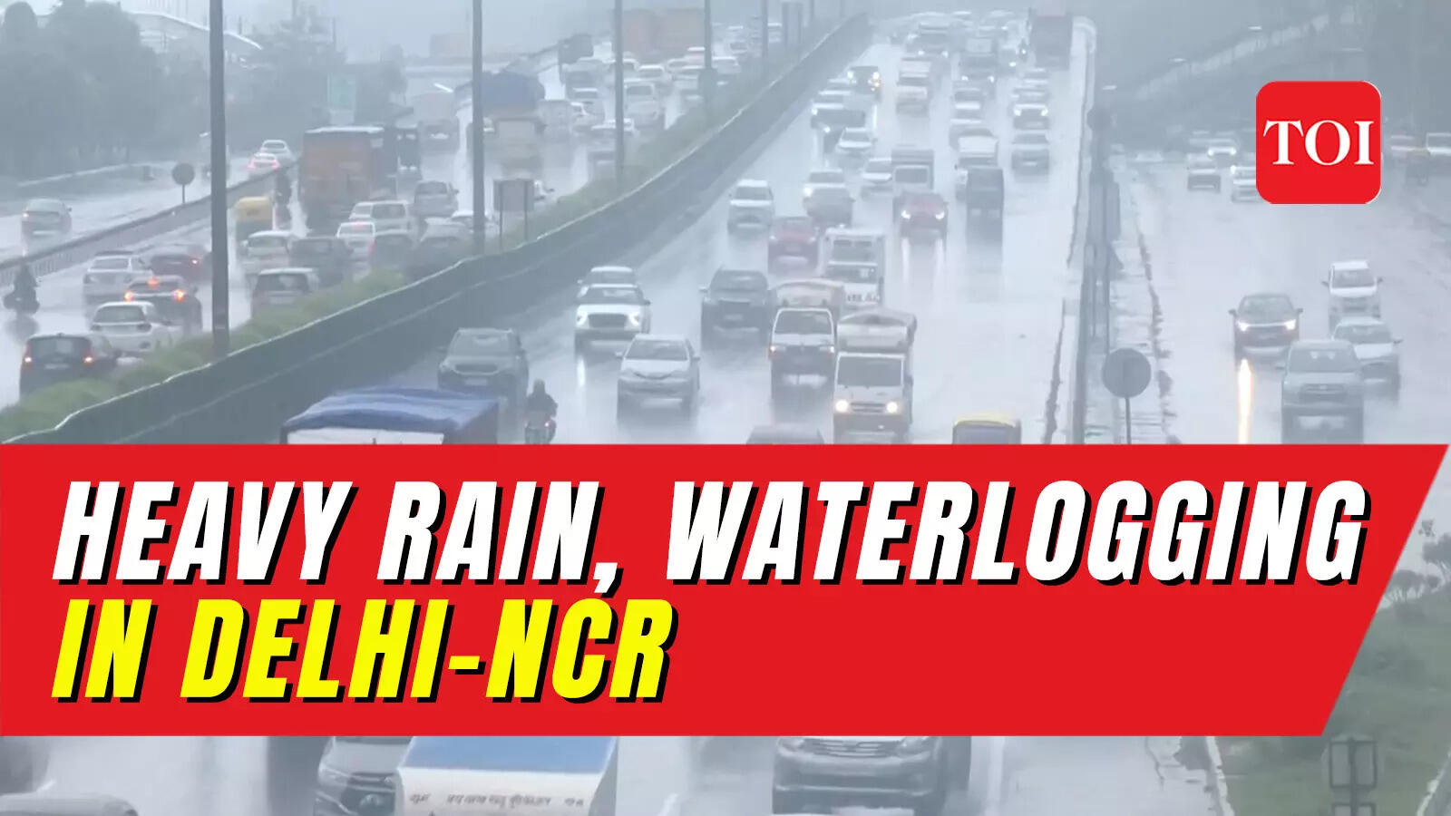 Heavy rain hits national capital Delhi, waterlogging in Gurugram; traffic disrupted