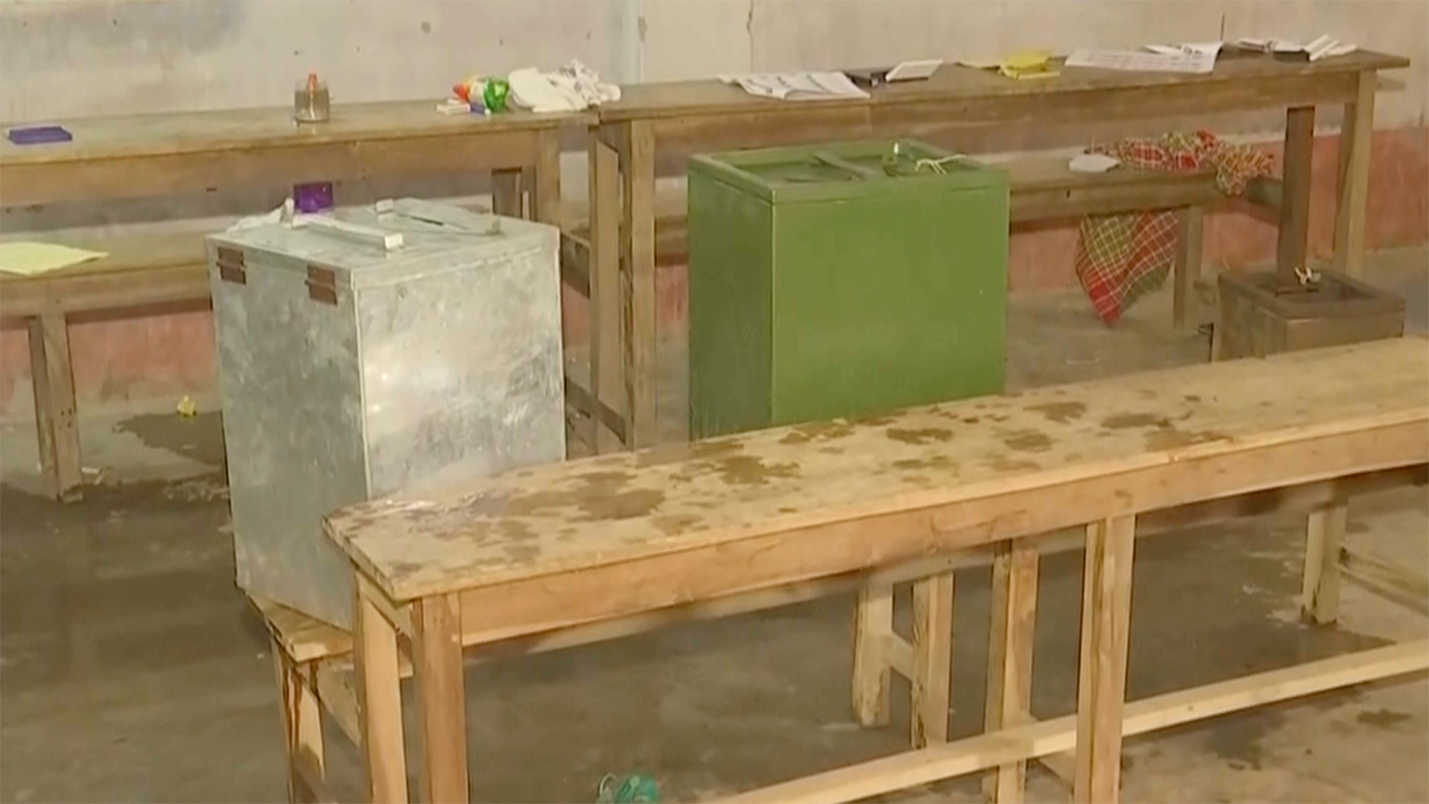 WB: BJP candidate allegedly throws water into ballot box in Dinhata