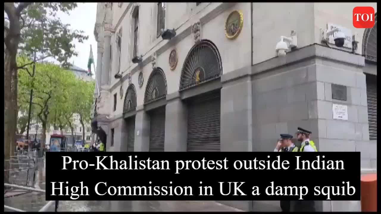 Pro-Khalistan protest outside Indian High Commission in UK a damp squib