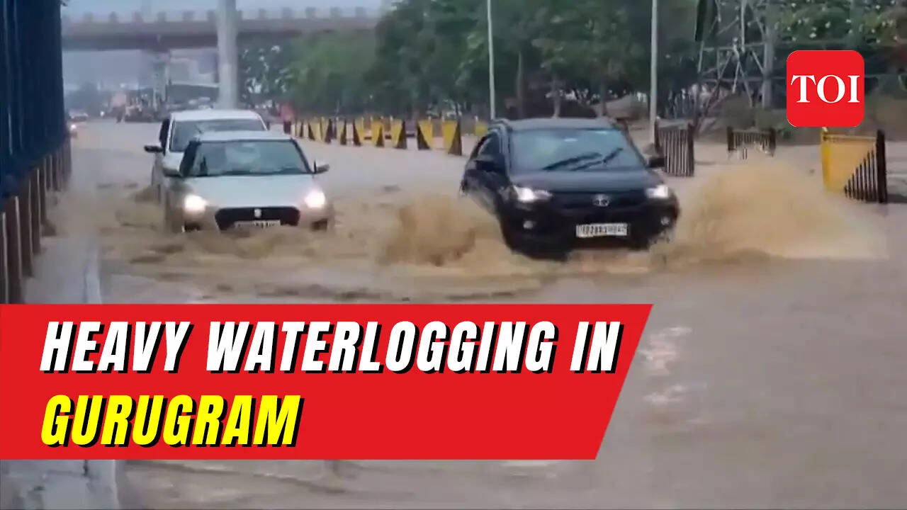 Watch: Severe waterlogging in Gurugram following two days of rain