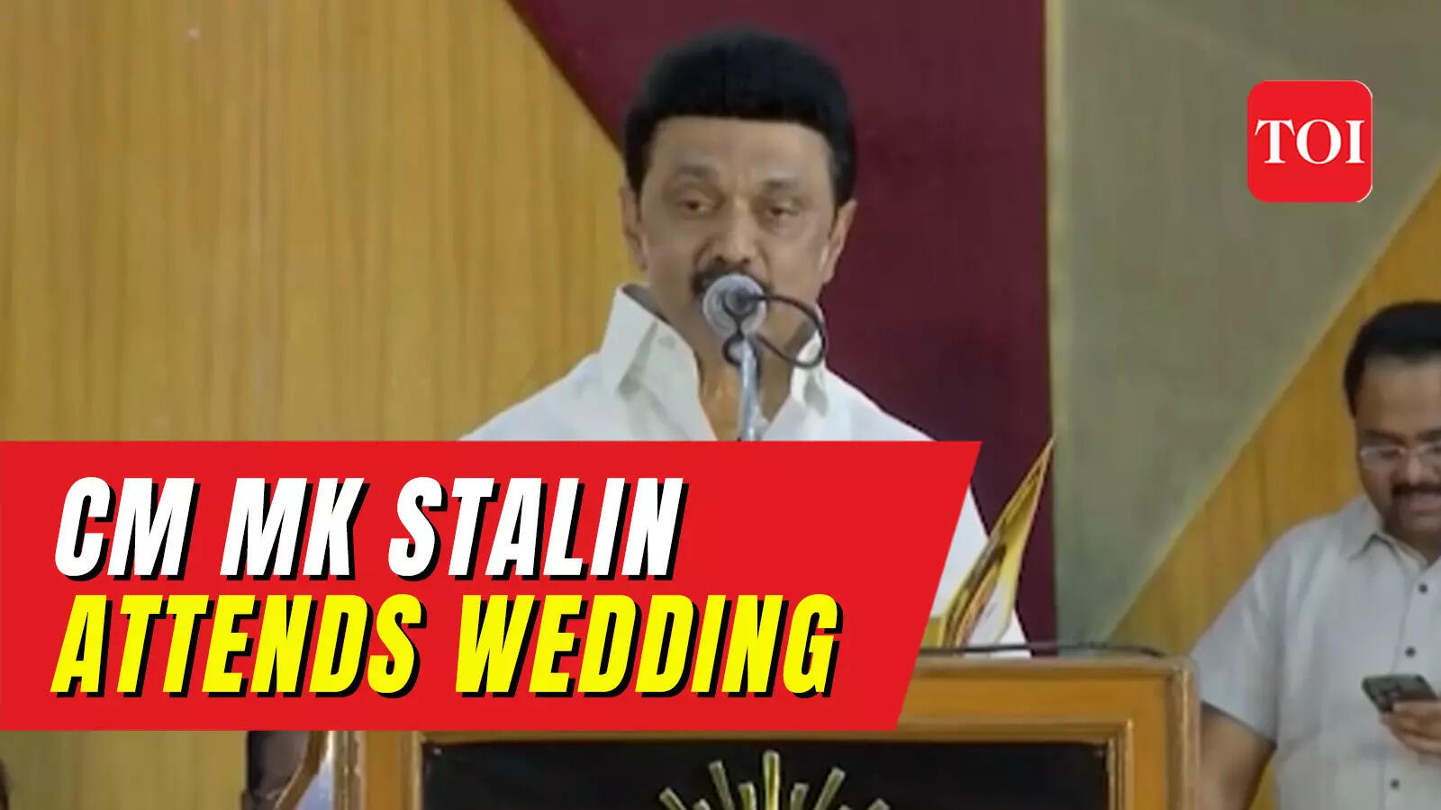 Watch: Tamil Nadu CM MK Stalin attends dramatist K. Thirunavukarasu's ...