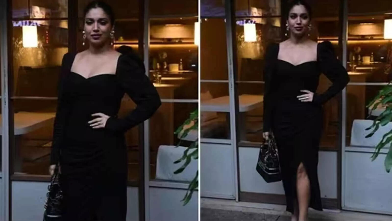 Bhumi Pednekar looks every bit gorgeous in THIS stunning black bodycon ...