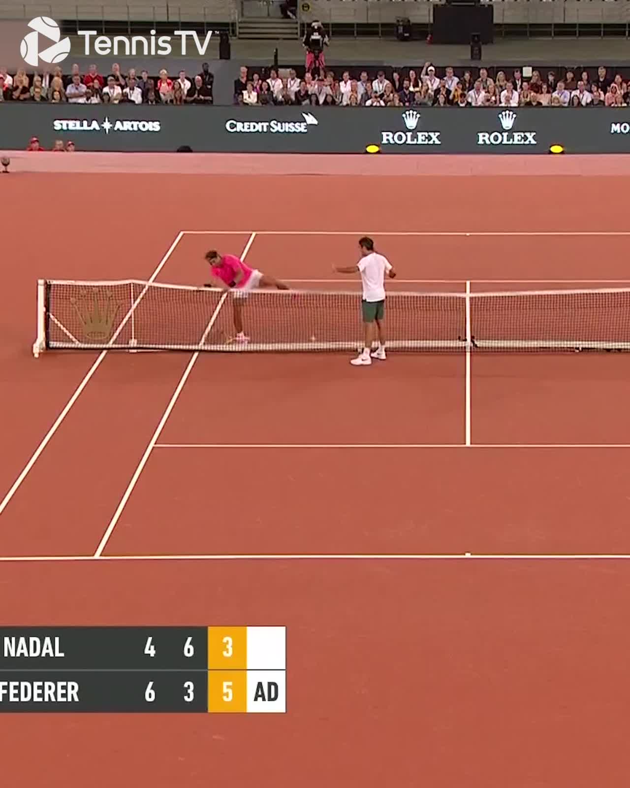 Roger Federer match point against Rafael Nadal