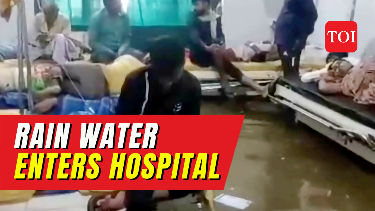 Watch: Patients suffer as rainwater fills hospital wards in Bihar's ...