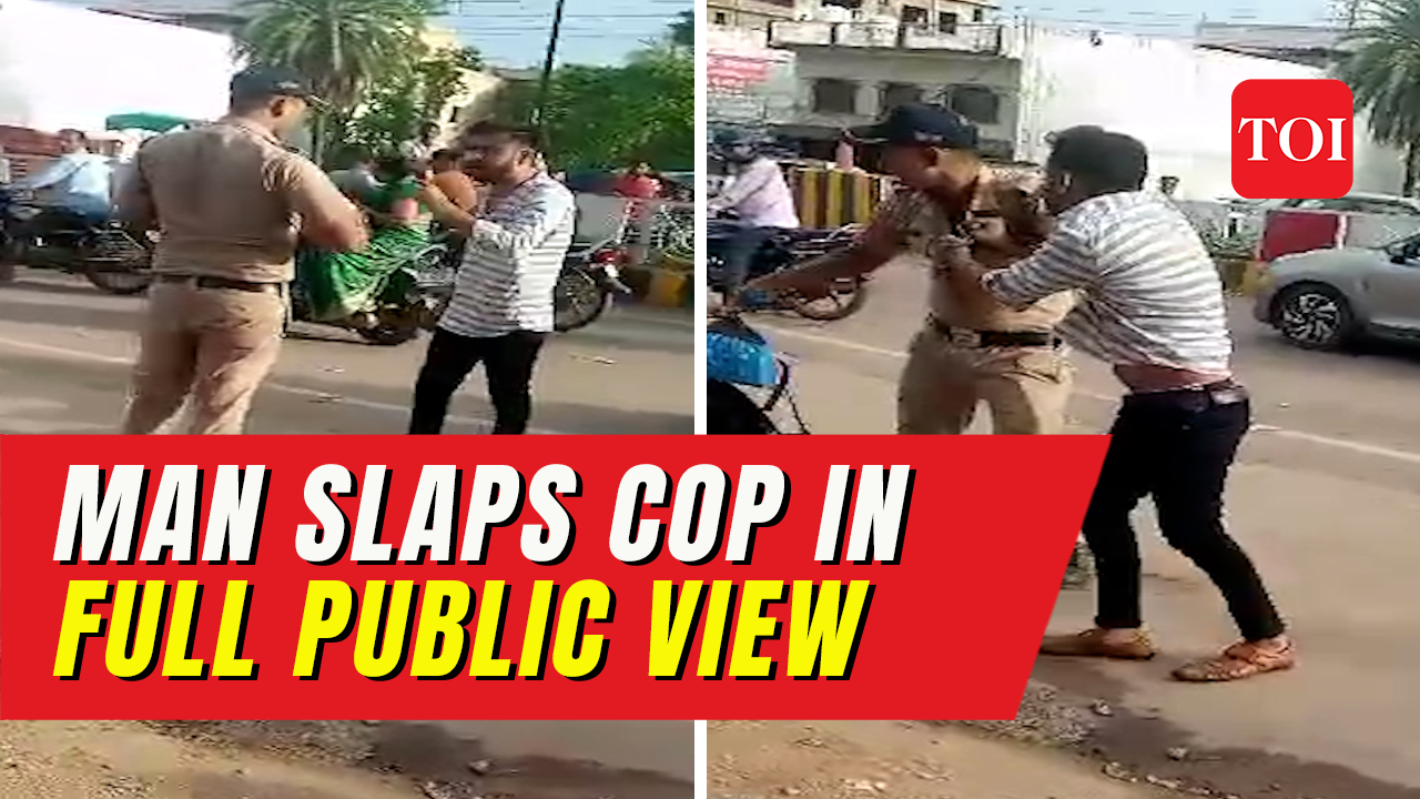 Man slaps cop in MP's Chhatarpur, video goes viral
