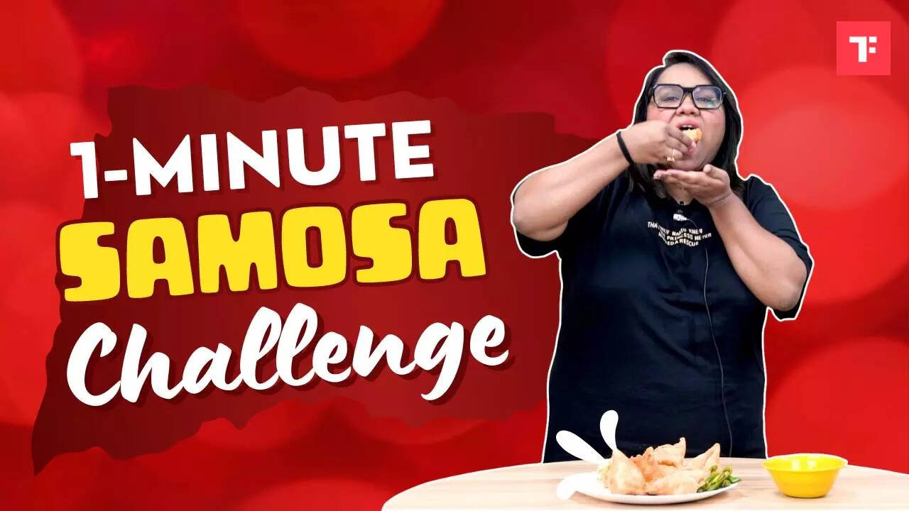 Watch: 1-minute Samosa Challenge - Times Food