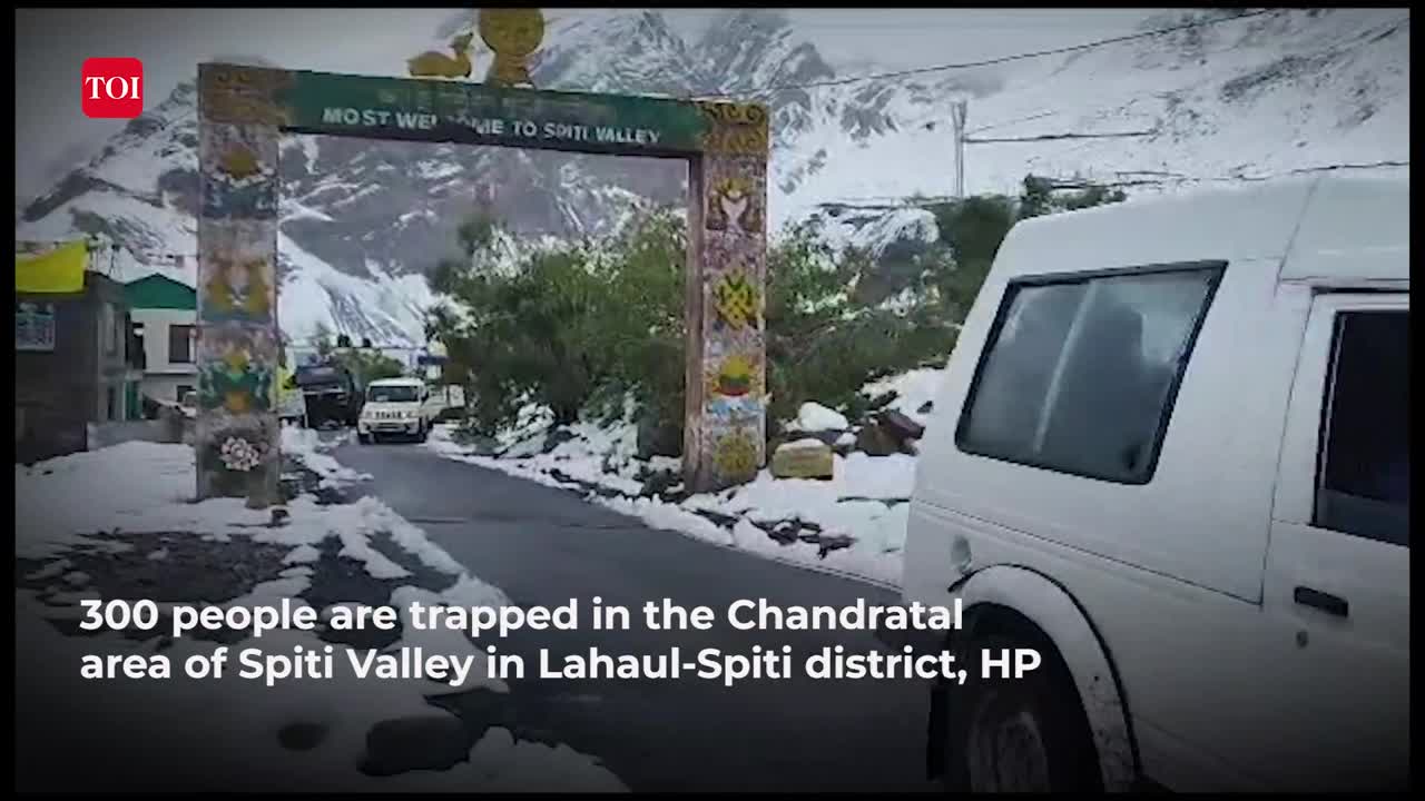 Watch: Rescue ops underway to evacuate 300 tourists stranded in Himachal Pradesh's Chandratal