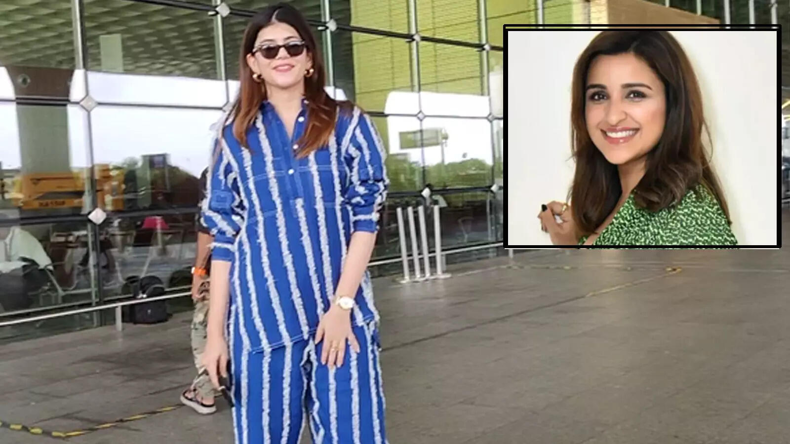 Sanjana Sanghi blends comfort with style at airport; Parineeti Chopra ...