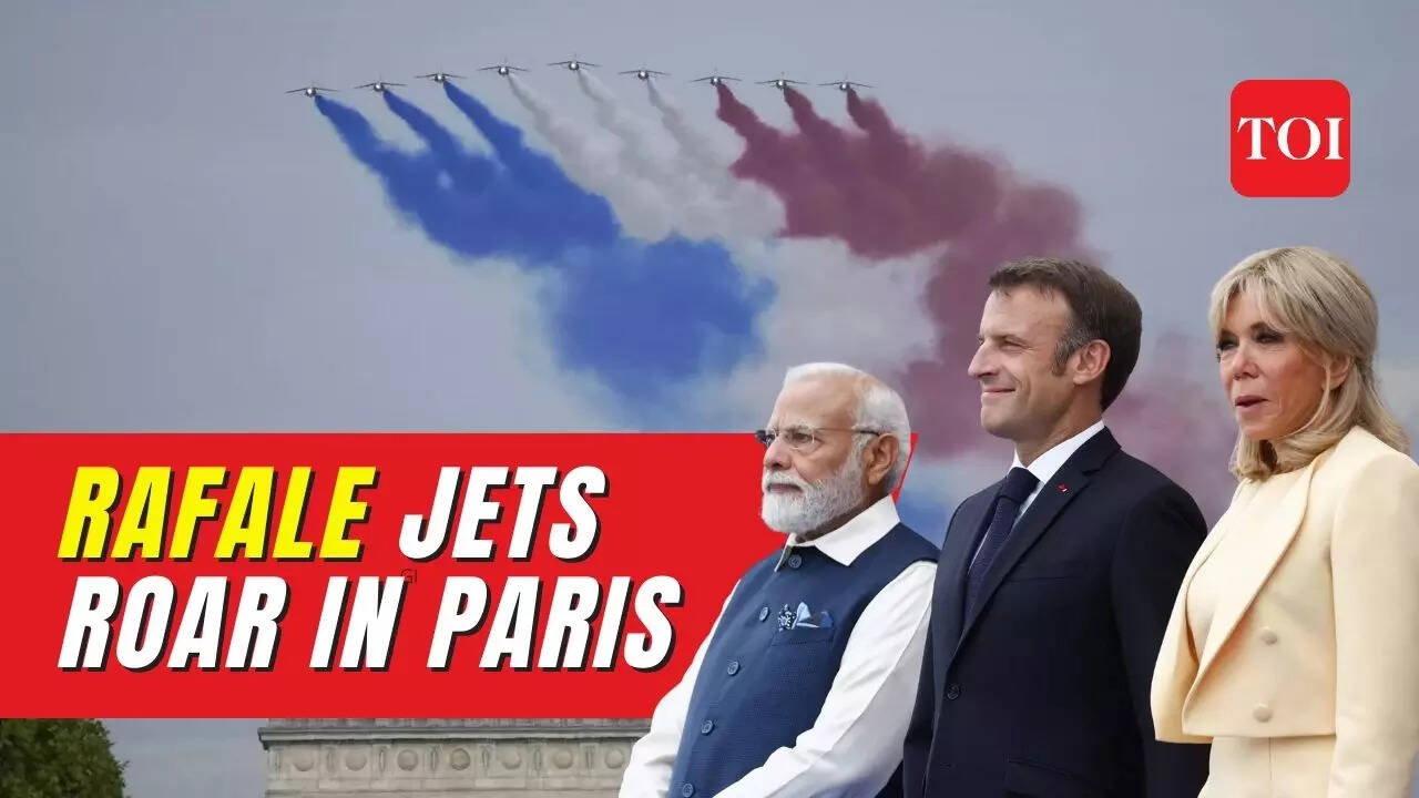 Watch: PM Modi and President Macron attend the Bastille Day Parade in Paris