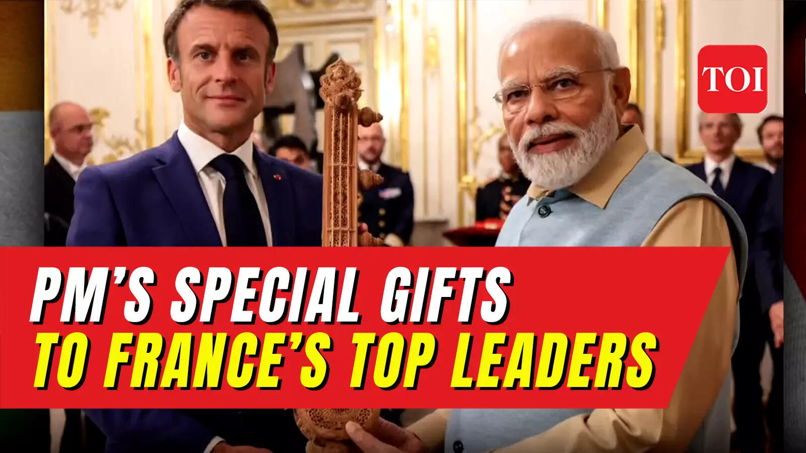 PM Modi presents special gifts to France’s top leaders: From Sandalwood ...