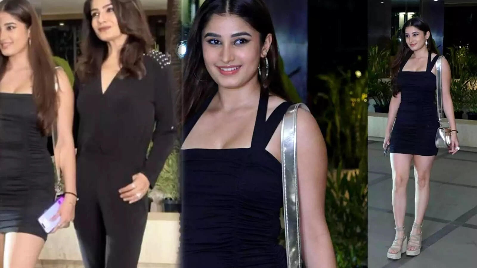 Raveena Tandon's daughter Rasha looks CHIC in black short dress as she ...