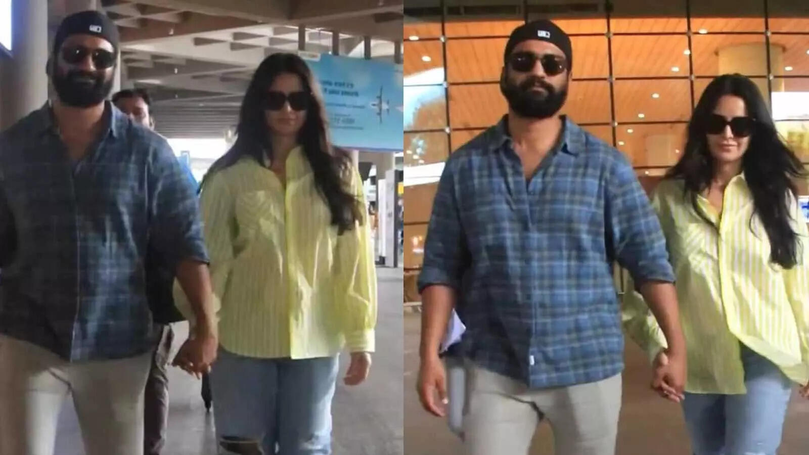 Couple alert! Katrina Kaif and Vicky Kaushal walk hand-in-hand as they ...