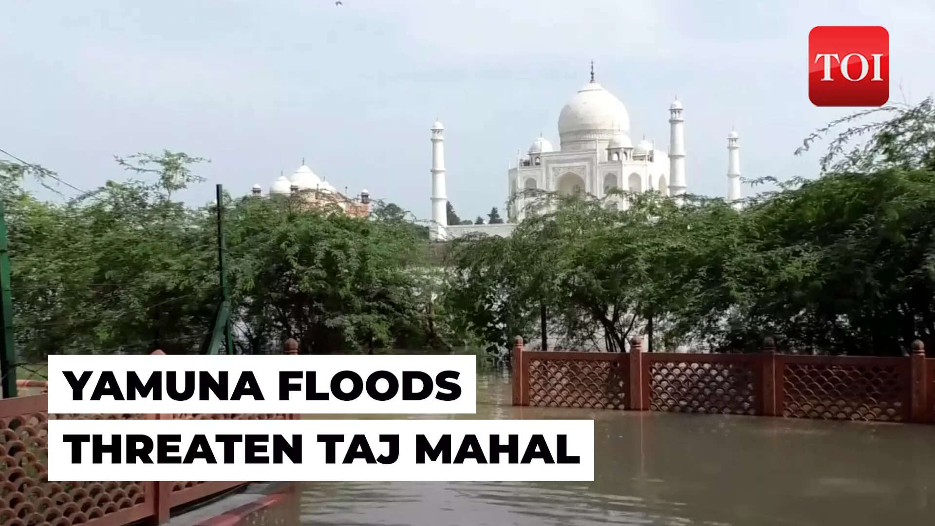 Rising Yamuna floods reach Taj Mahal walls for first time in 45 years