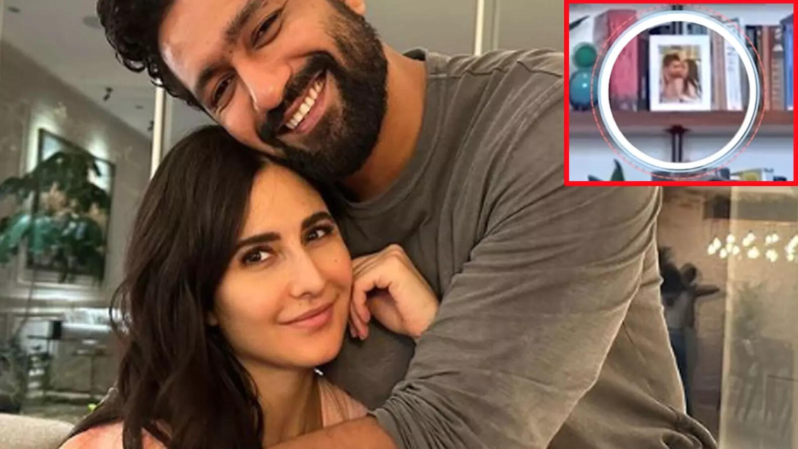 Here's a glimpse of Vicky Kaushal and Katrina Kaif's cutesy wall frame ...
