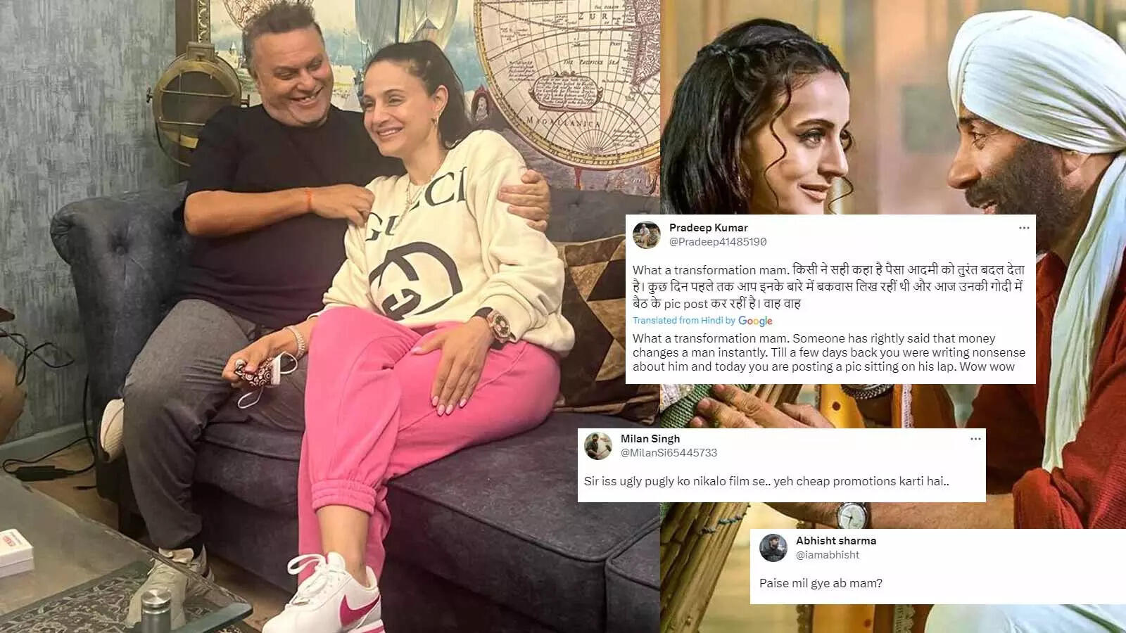 Days after accusing 'Gadar 2' director Anil Sharma of mismanagement, Ameesha Patel shares a ...