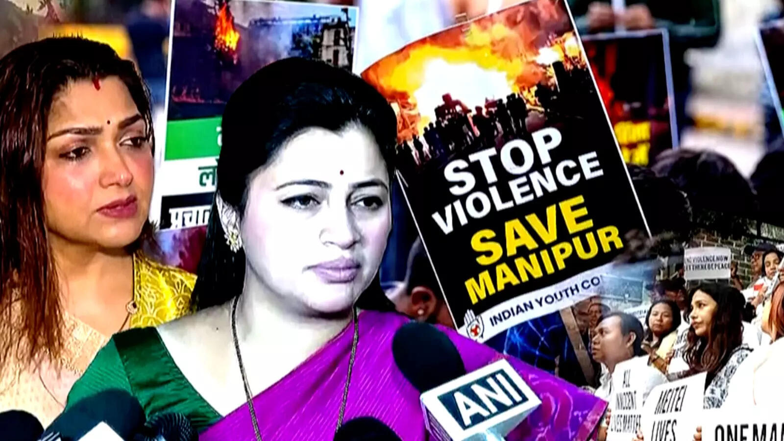 Female politicos furious over viral Manipur clip; Khushbu Sundar ...