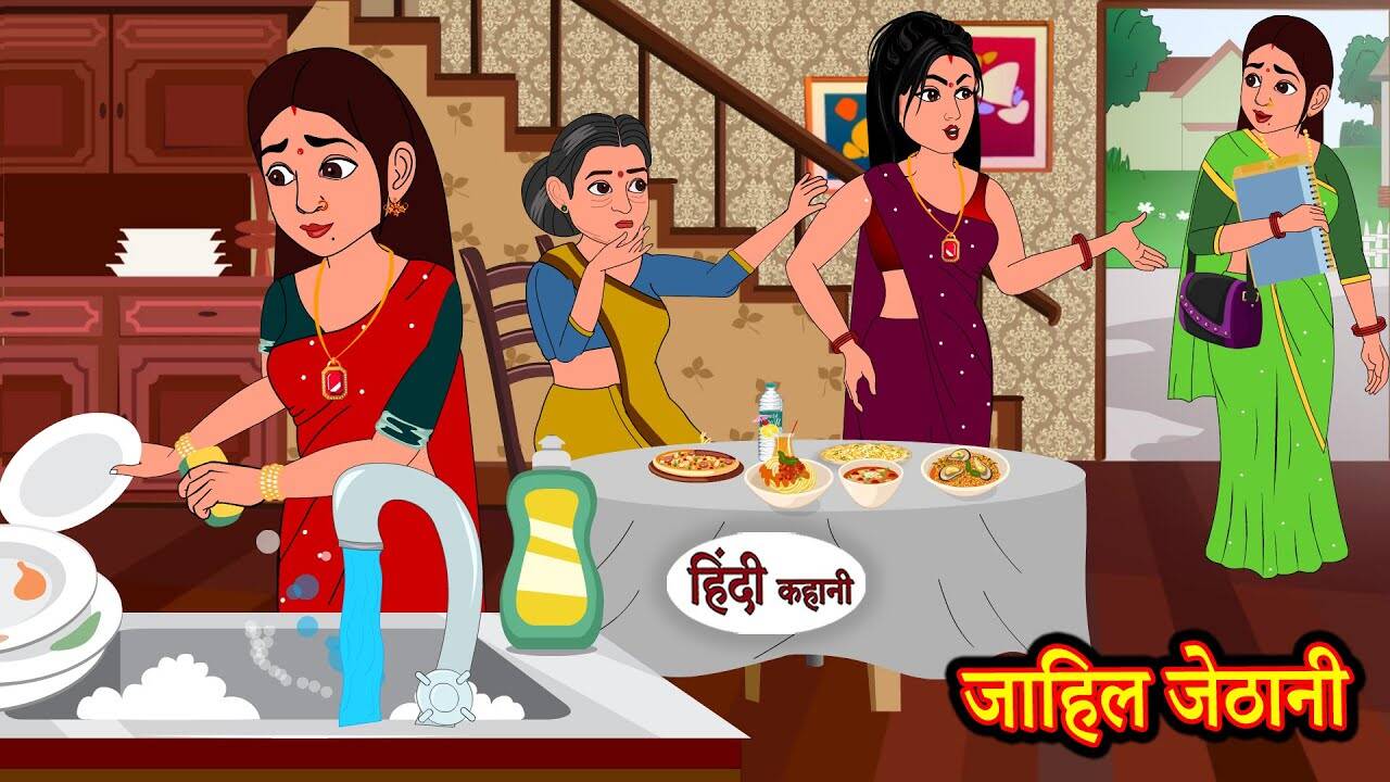 Watch Popular Children Hindi Story Jahil Jethani For Kids - Check Out ...