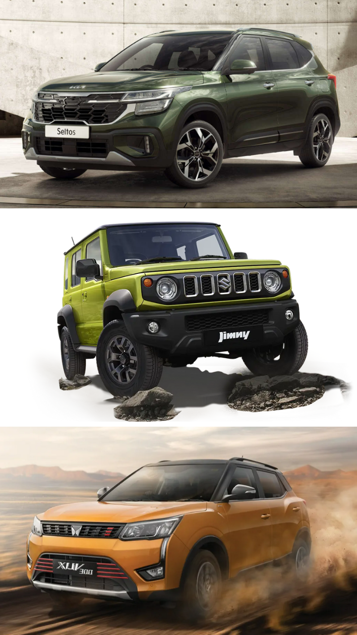 Olive Green Car Exterior Sketches Of The New Škoda Enyaq Family: