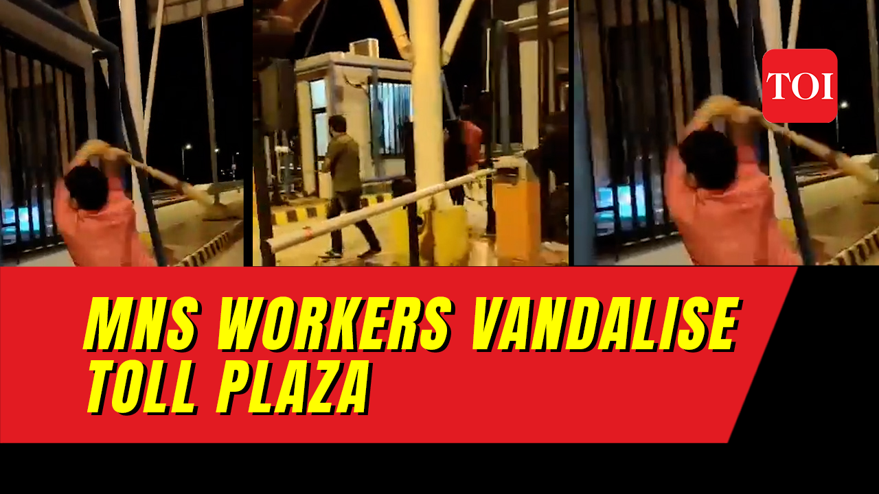 MNS workers go on rampage as convoy of Amit Thackeray stopped at toll plaza on Samruddhi Mahamarg