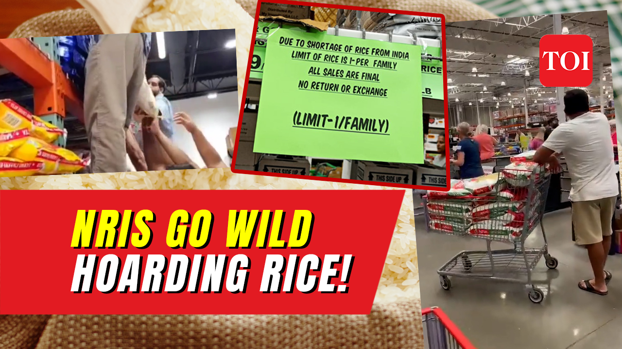 US Rice Rush: NRIs Panic Buy, Hoard Rice as India bans export