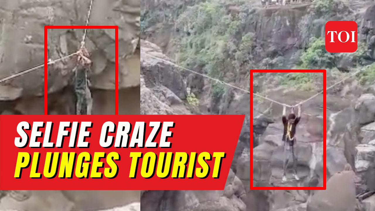 Watch rescue: He fell 80 ft while taking a selfie and is lucky to be alive