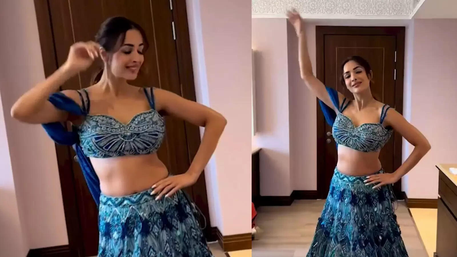 Malaika Arora drops a video of herself looking unreal in a lehenga and bralette, gets trolled