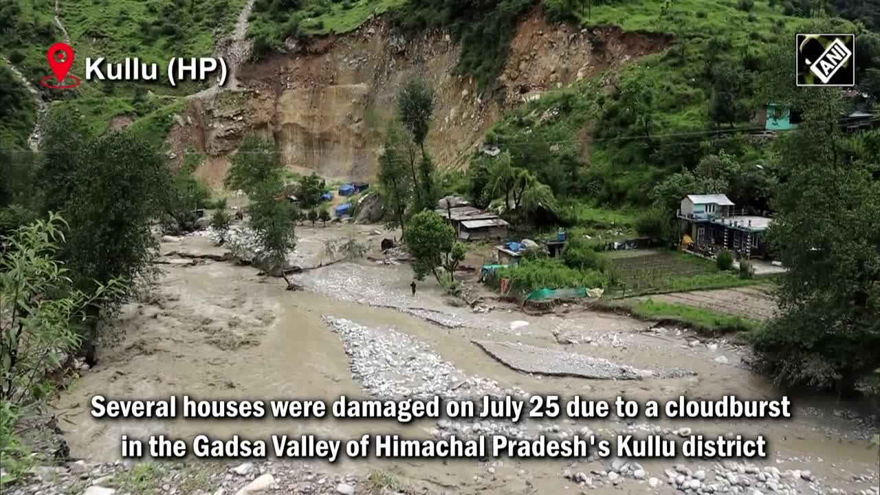 Himachal: Cloudburst in Kullu damages houses, roads