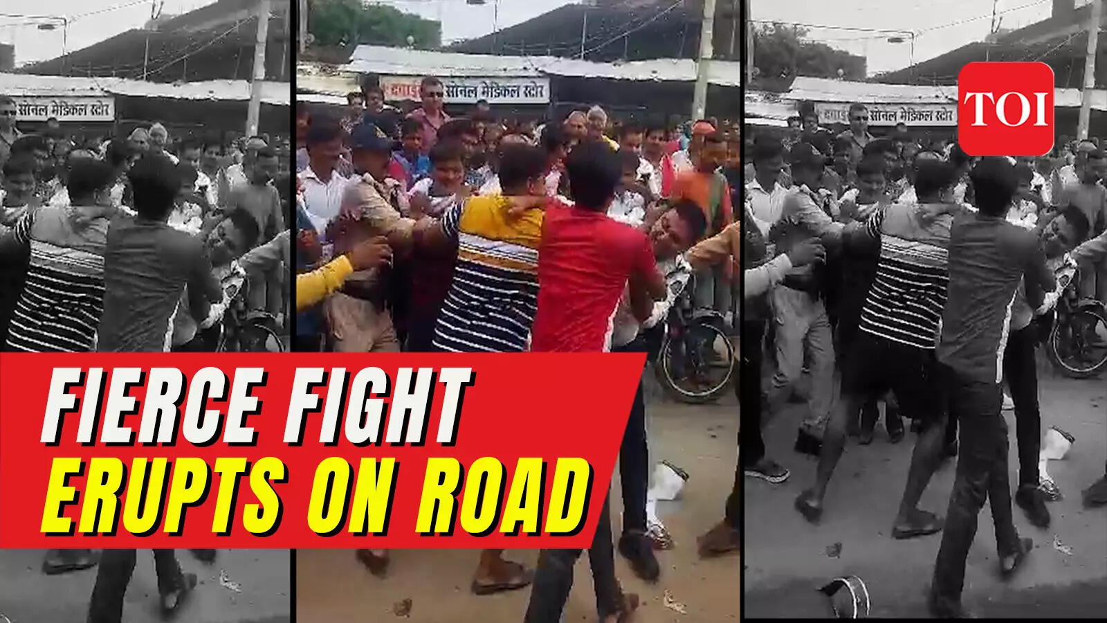 On cam: Clash erupts between traffic cop and bus conductor in MP's Bhind