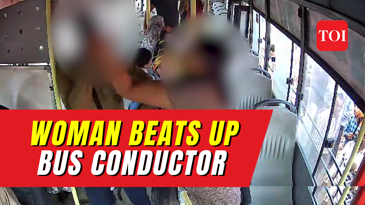 On cam: Woman thrashes bus conductor in MP's Raisen
