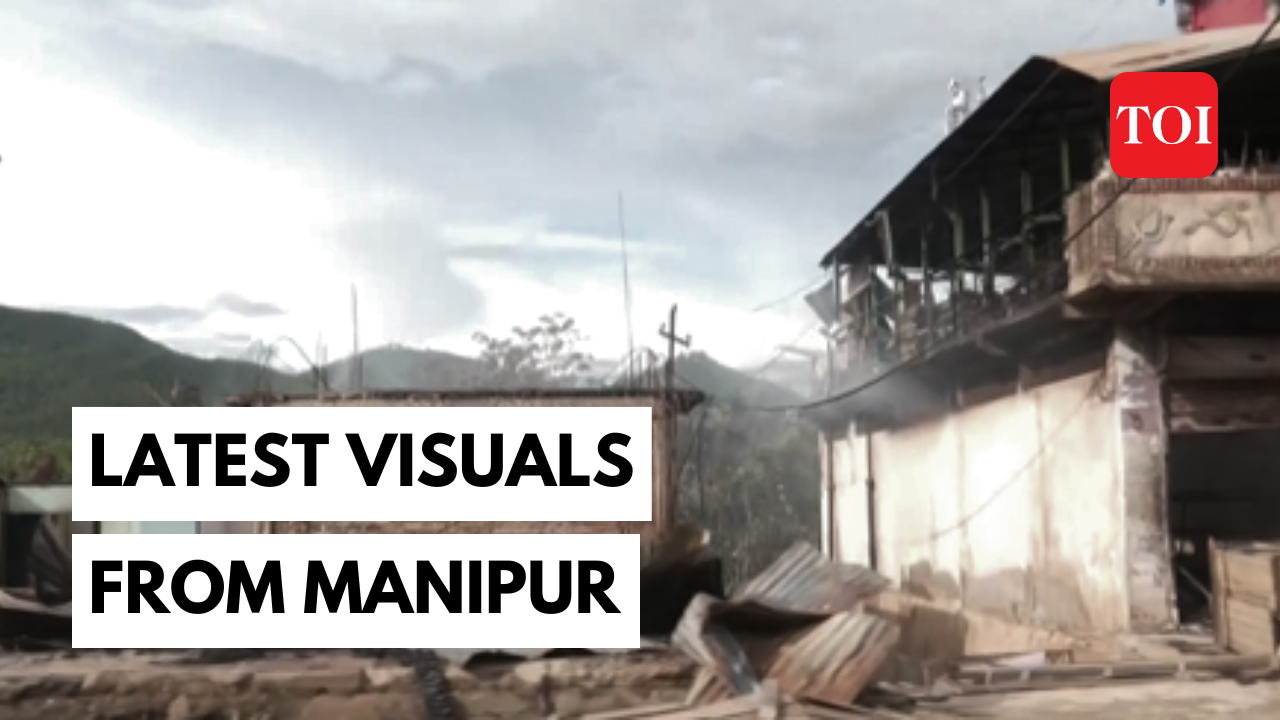 Latest Manipur Video: Empty houses burnt, fresh arson in Manipur's ...