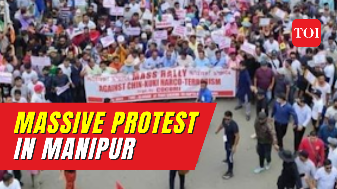 Manipur: Massive Protest in Manipur Today: After Kukis thousands of ...