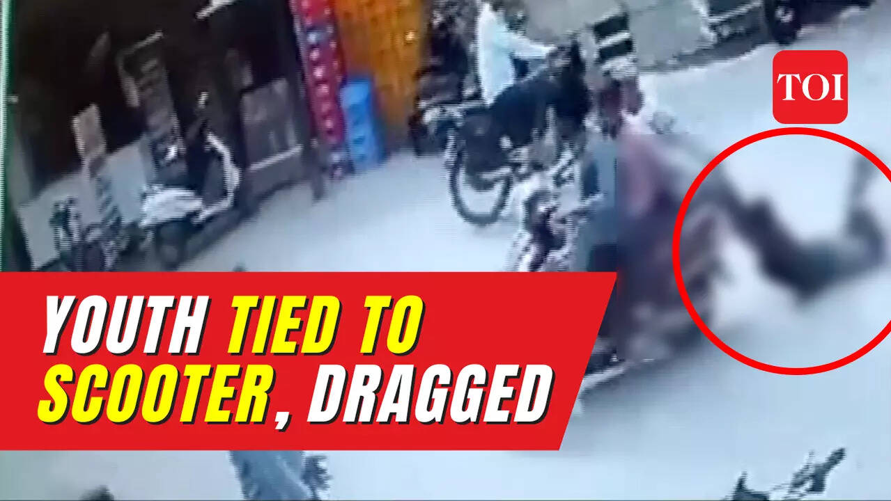 Brutal act caught on cam: Youth tied to scooter, dragged for hundreds of metres in UP’s Bareilly
