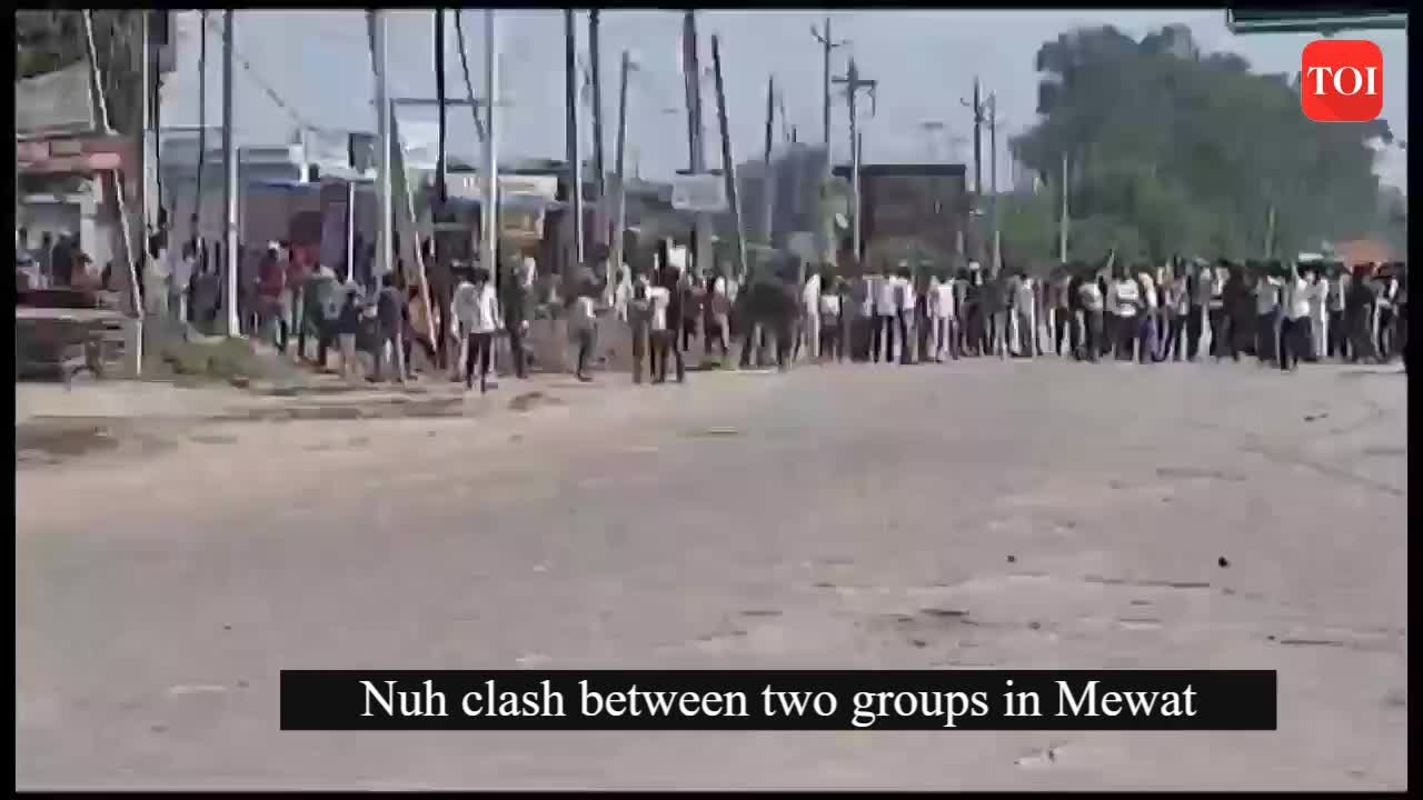 Nuh clash between two groups in Mewat