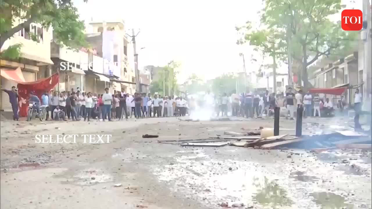 Several injured in violent clashes between two communities in Haryana’s Mewat during VHP’s rally