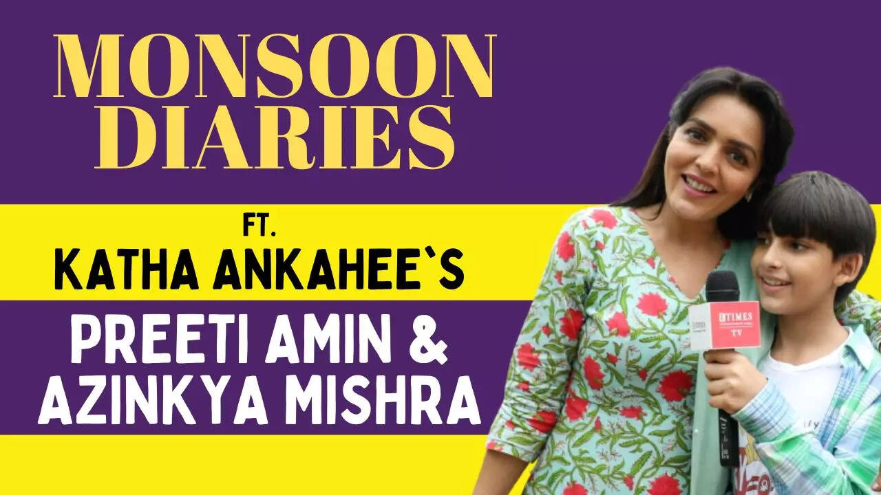 Azinkya Mishra and Preeti Amin of Katha enjoy Mumbai Monsoons