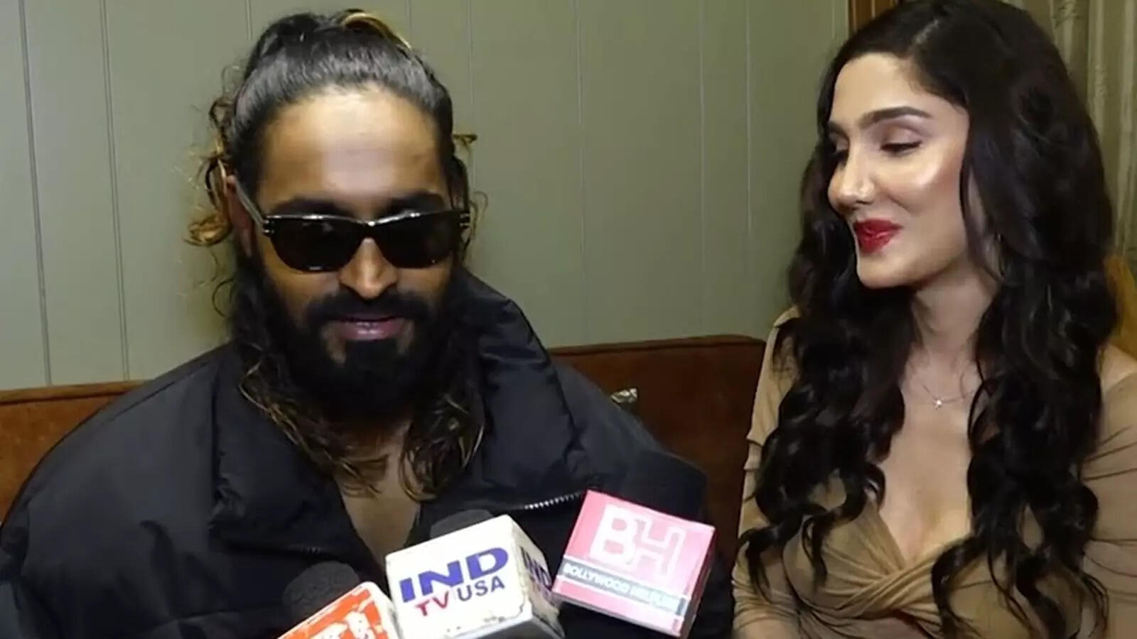 Emiway Bantai, x Swaalina promote their new song 'Kudi'