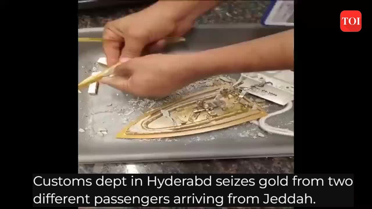Hyderabad: Customs department seizes gold from two different passengers ...