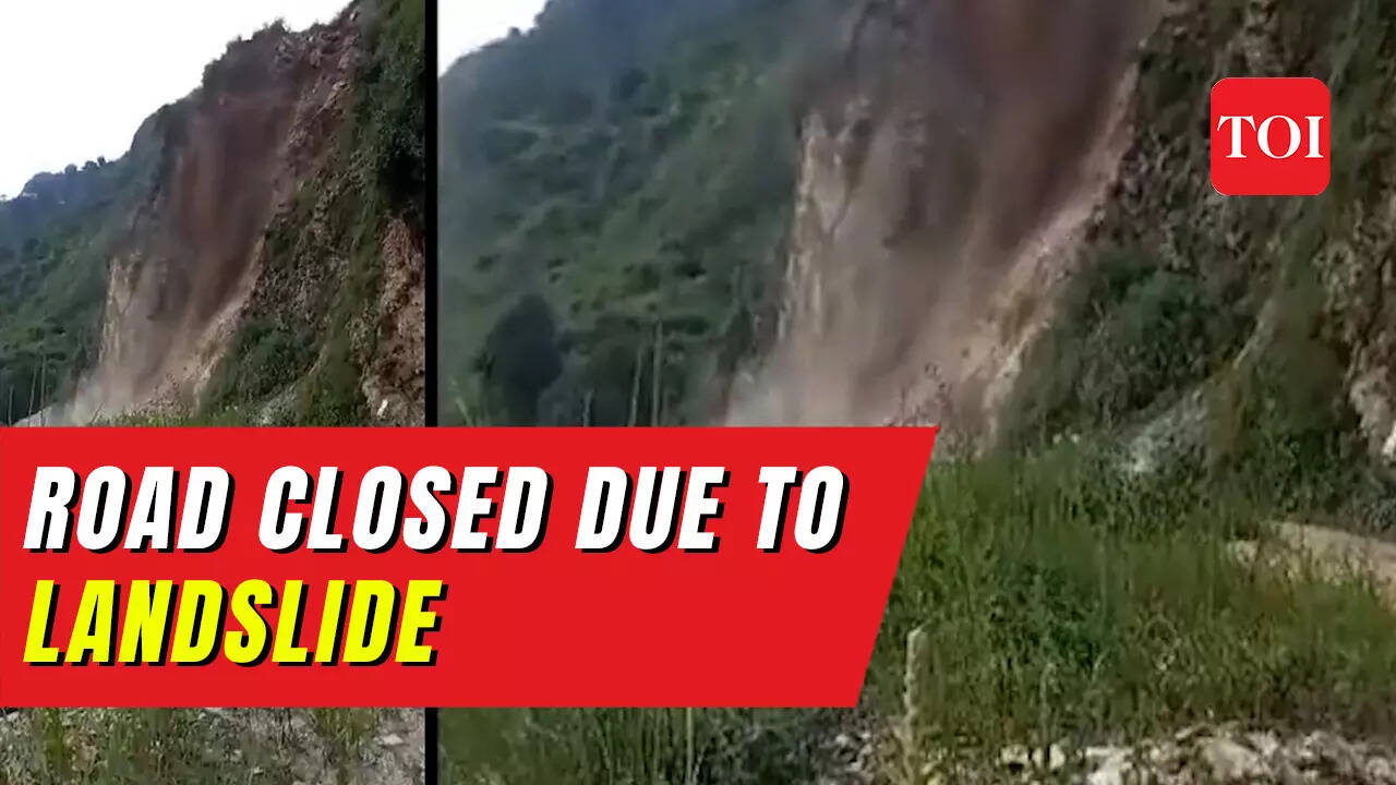 Massive landslide in Himachal Pradesh's Kinnu caught on cam