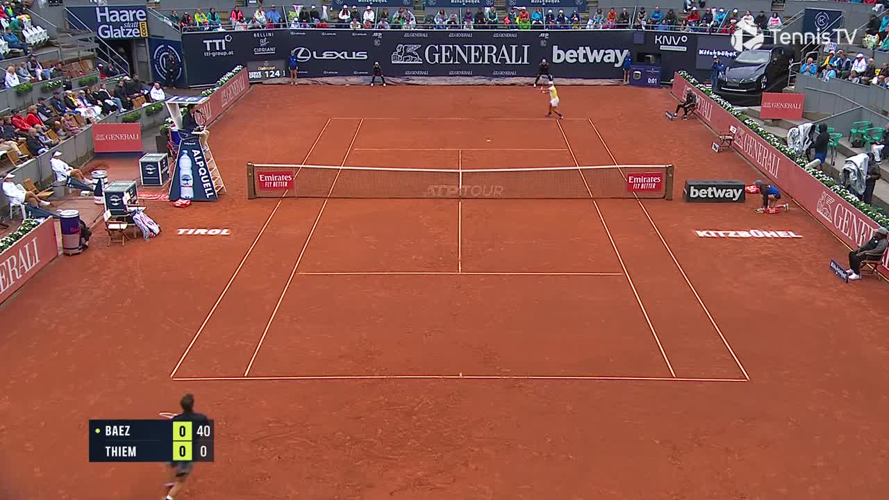 Sebastian Baez beats Dominic Thiem