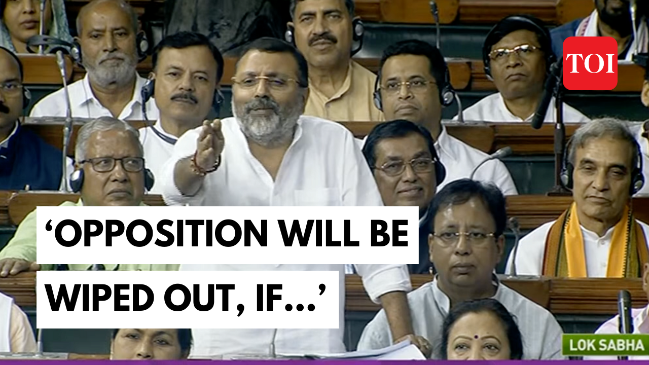 No confidence motion in Lok Sabha: Nishikant Dubey hits out at Rahul, Sonia Gandhi and I.N.D.I.A ...