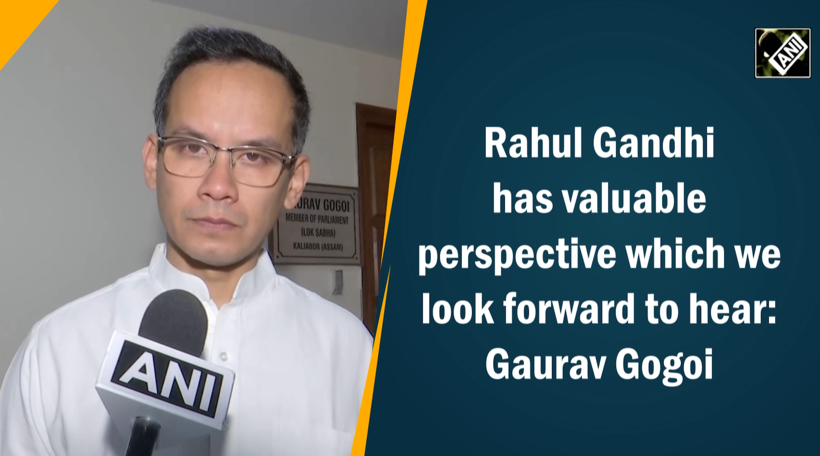 rahul gandhi: Rahul Gandhi has valuable perspective which we look ...