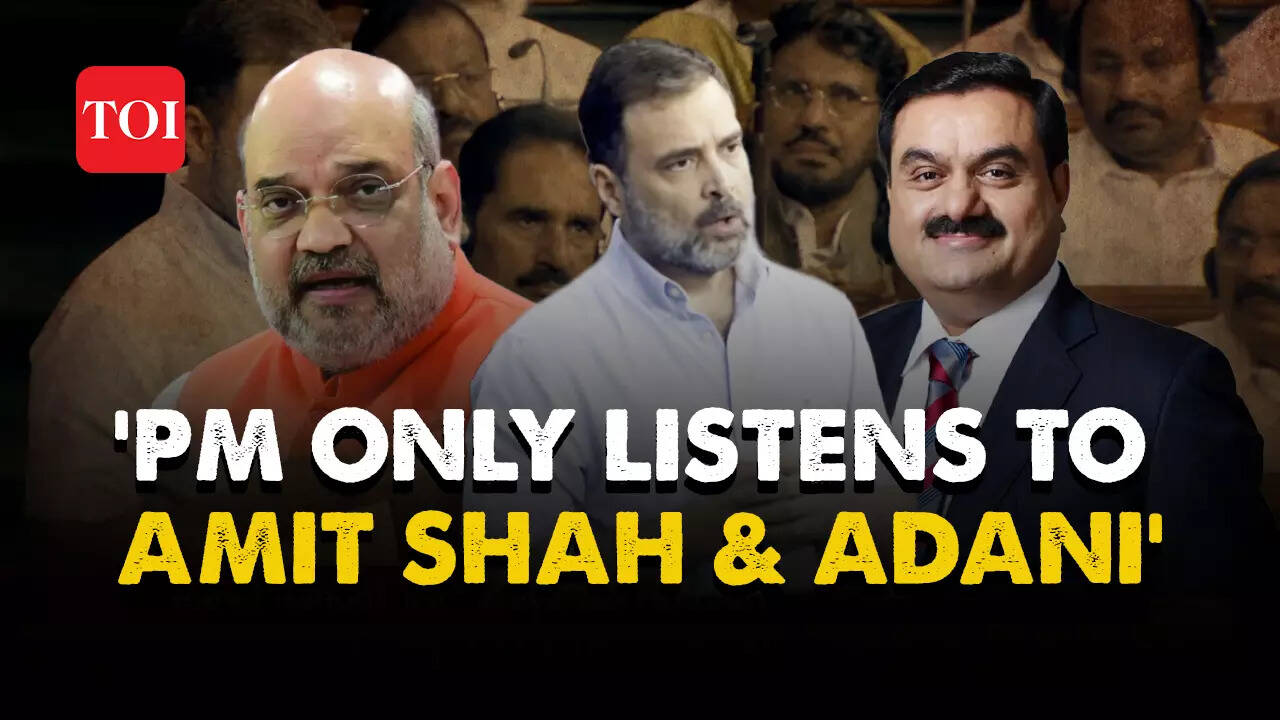 Rahul Gandhi in Lok Sabha: 'Like Raavan, Modi Ji also only listens to 2 people, Amit Shah ...