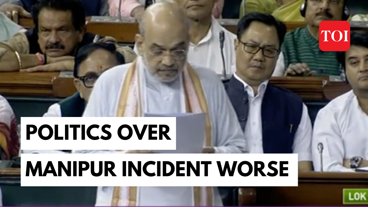 What happened in Manipur is shameful but doing politics over it is even worse, says Amit Shah