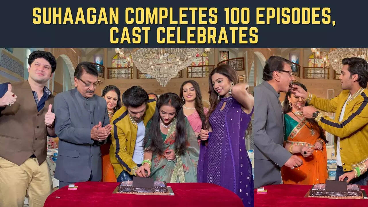 Cast of Suhaagan celebrate with cake-cutting as show completes 100 episodes
