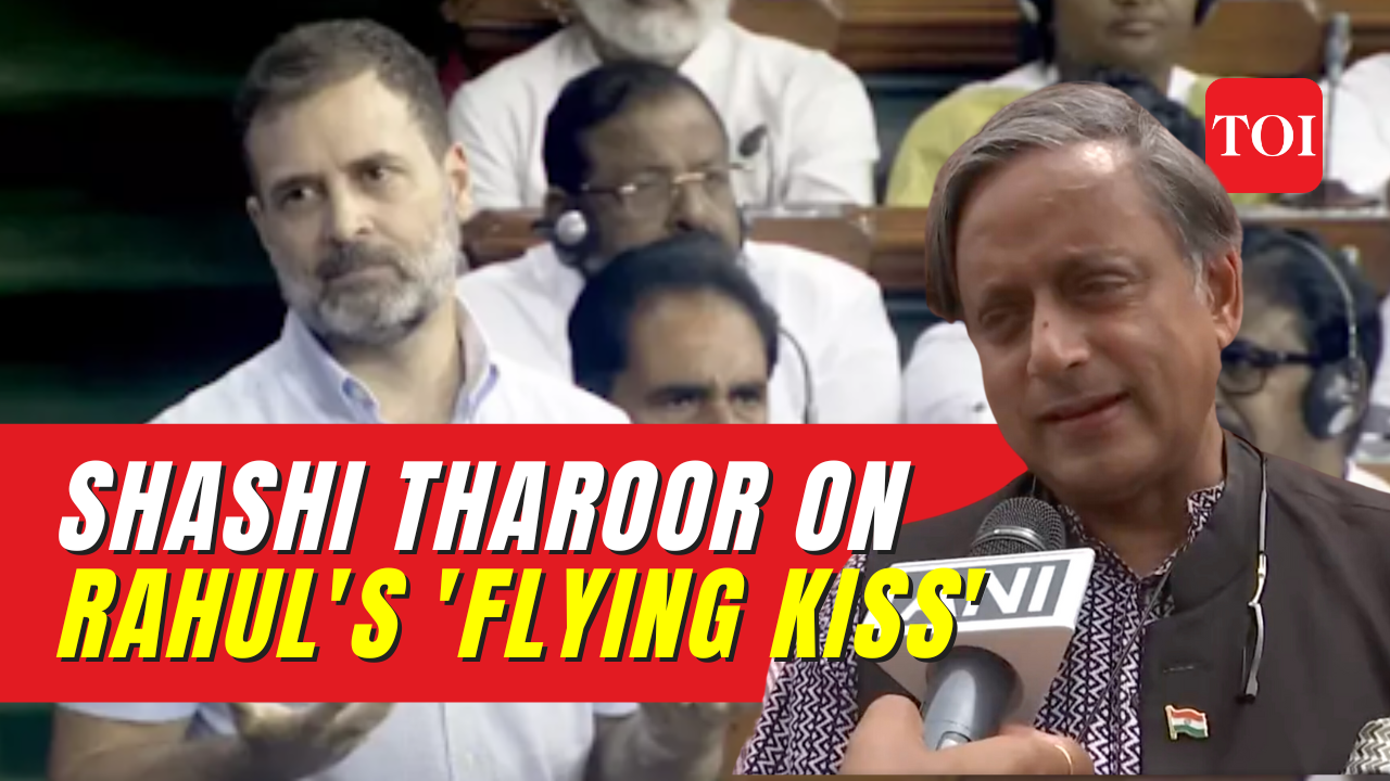Congress MP Shashi Tharoor: Nobody saw Rahul Gandhi's 'flying kiss'