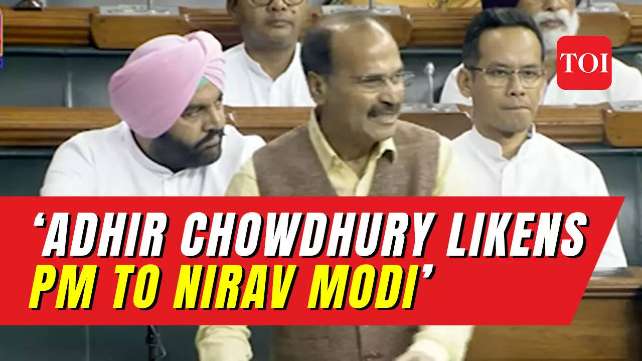 Congress MP Adhir Chowdhury likens PM to Nirav Modi, uproar in Lok Sabha; speaker expunges remarks