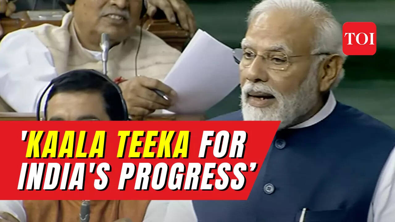 Opposition's black clothes are a 'kaala teeka' for India's progress: PM ...