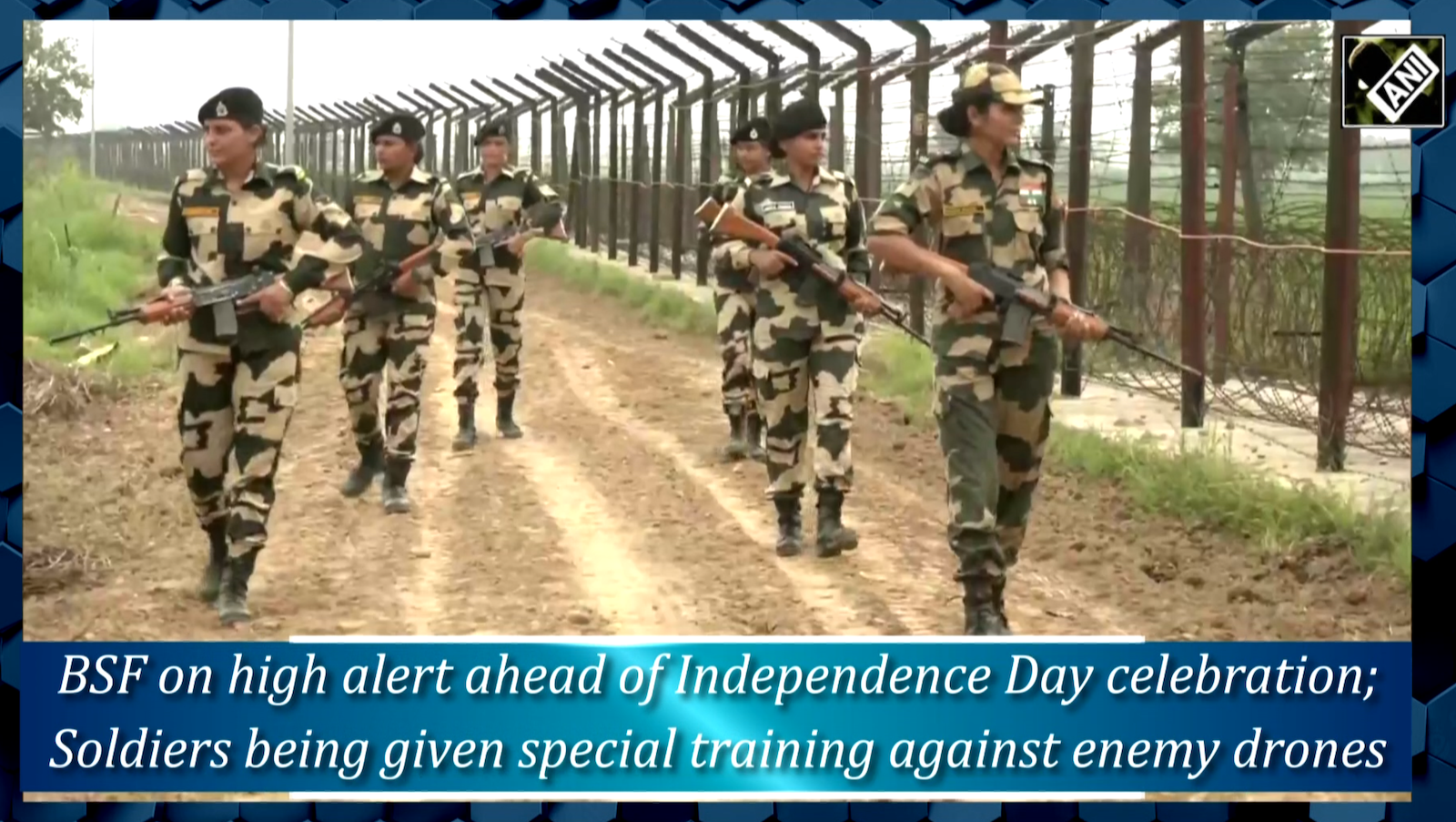 BSF on high alert ahead of Independence Day celebration; Soldiers being ...