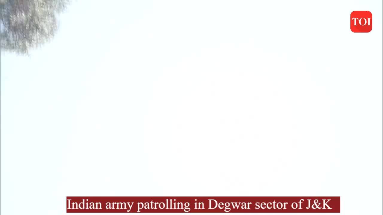 patrols: Indian army patrols in Degwar sector of Poonch district