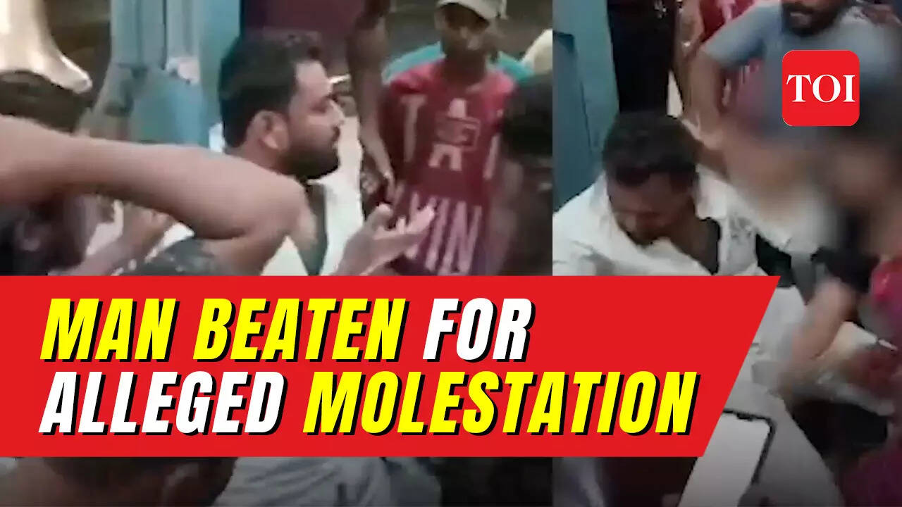 On cam: Woman thrashes man with slippers for molesting her inside train ...